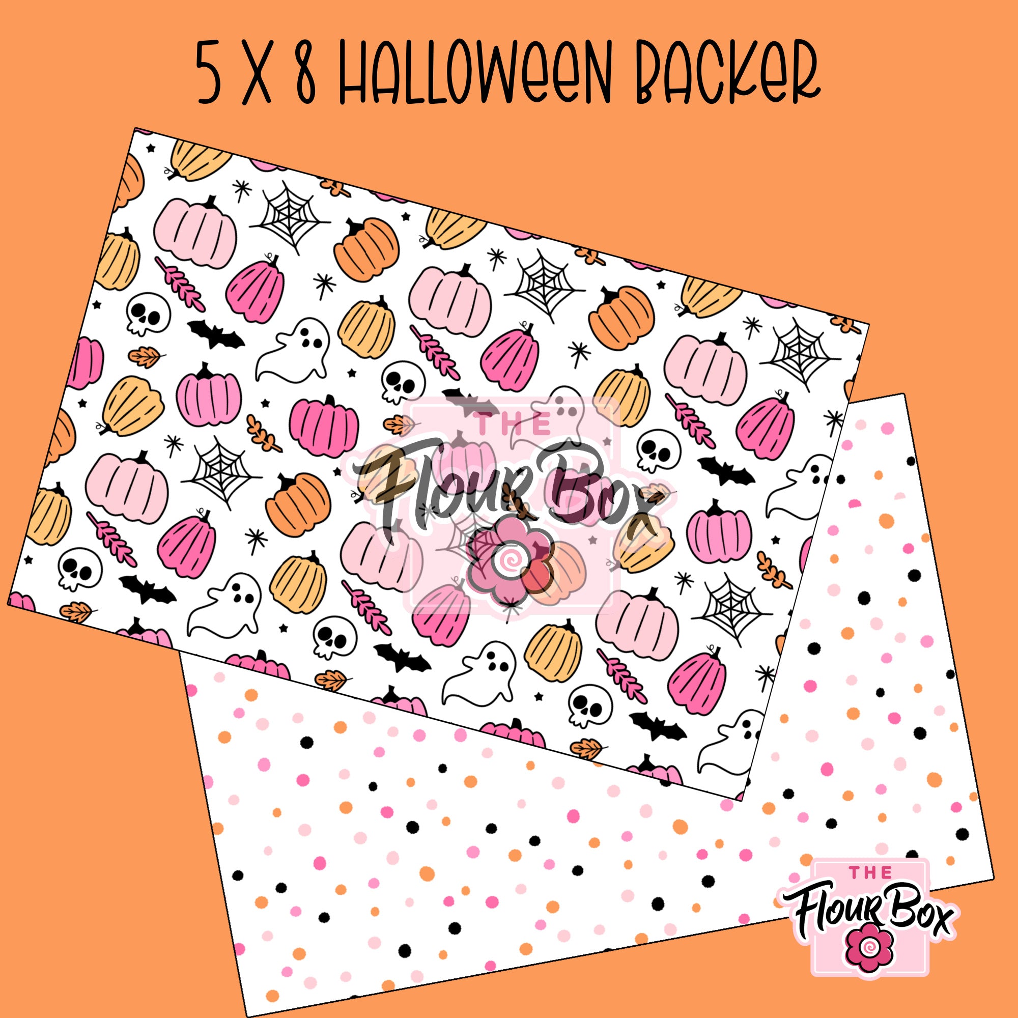 Halloween Cookie BOX Backer - 5" x 8" Rectangle - 25 BACKERS – The ...