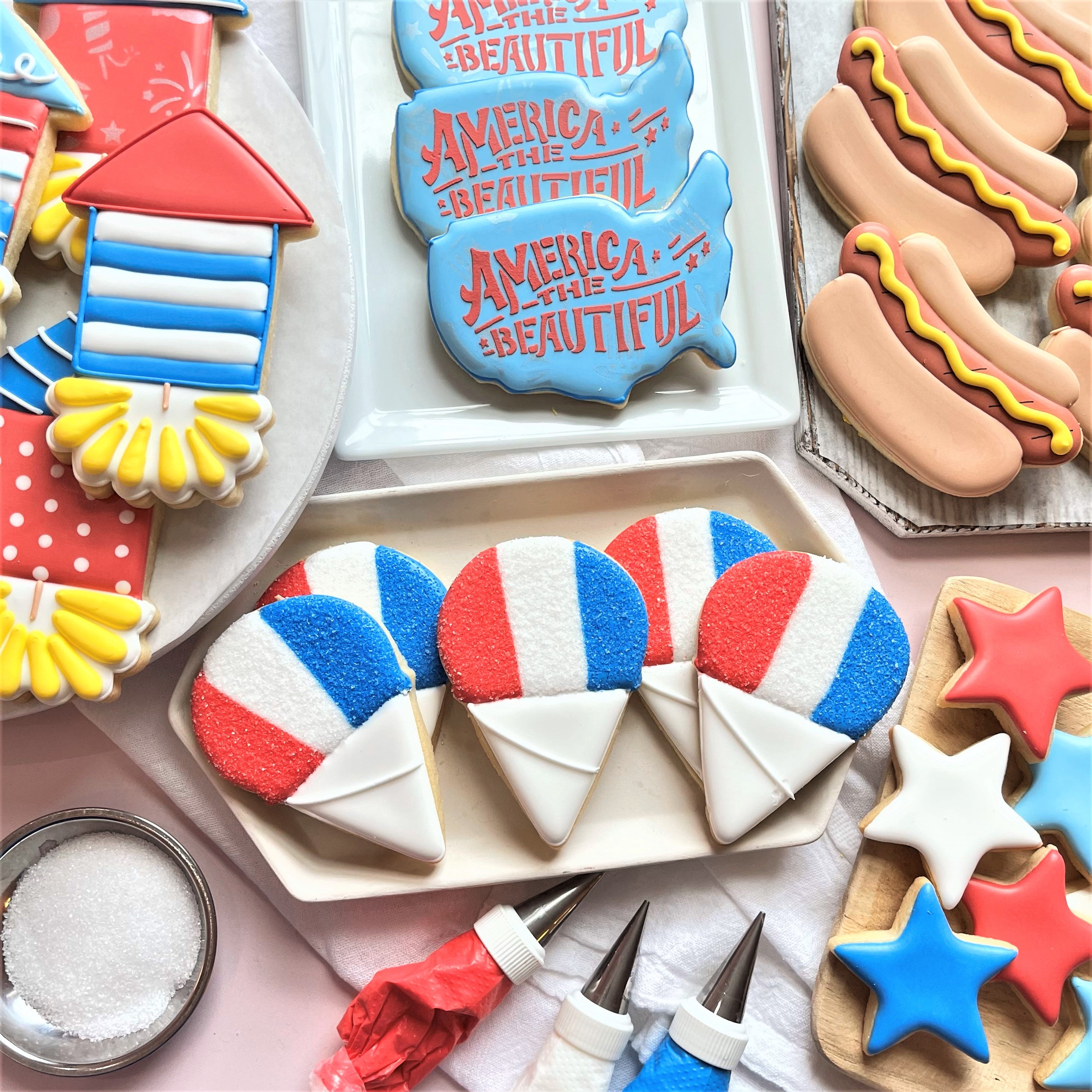 How to Make Patriotic Cookies – The Flour Box