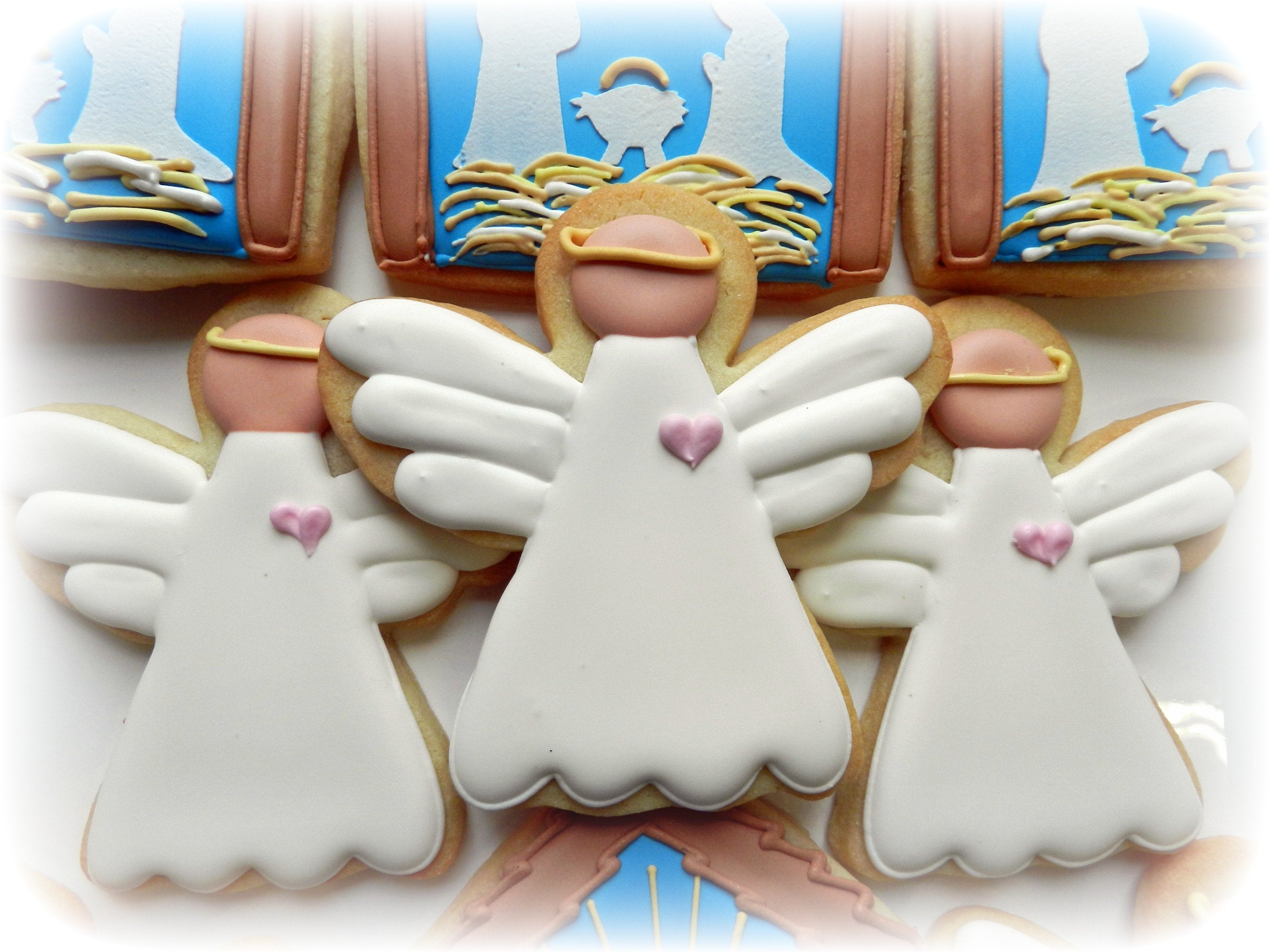 Angel Decorated Cookies Lorena's Sweets Angels Choir Kit Heavenly