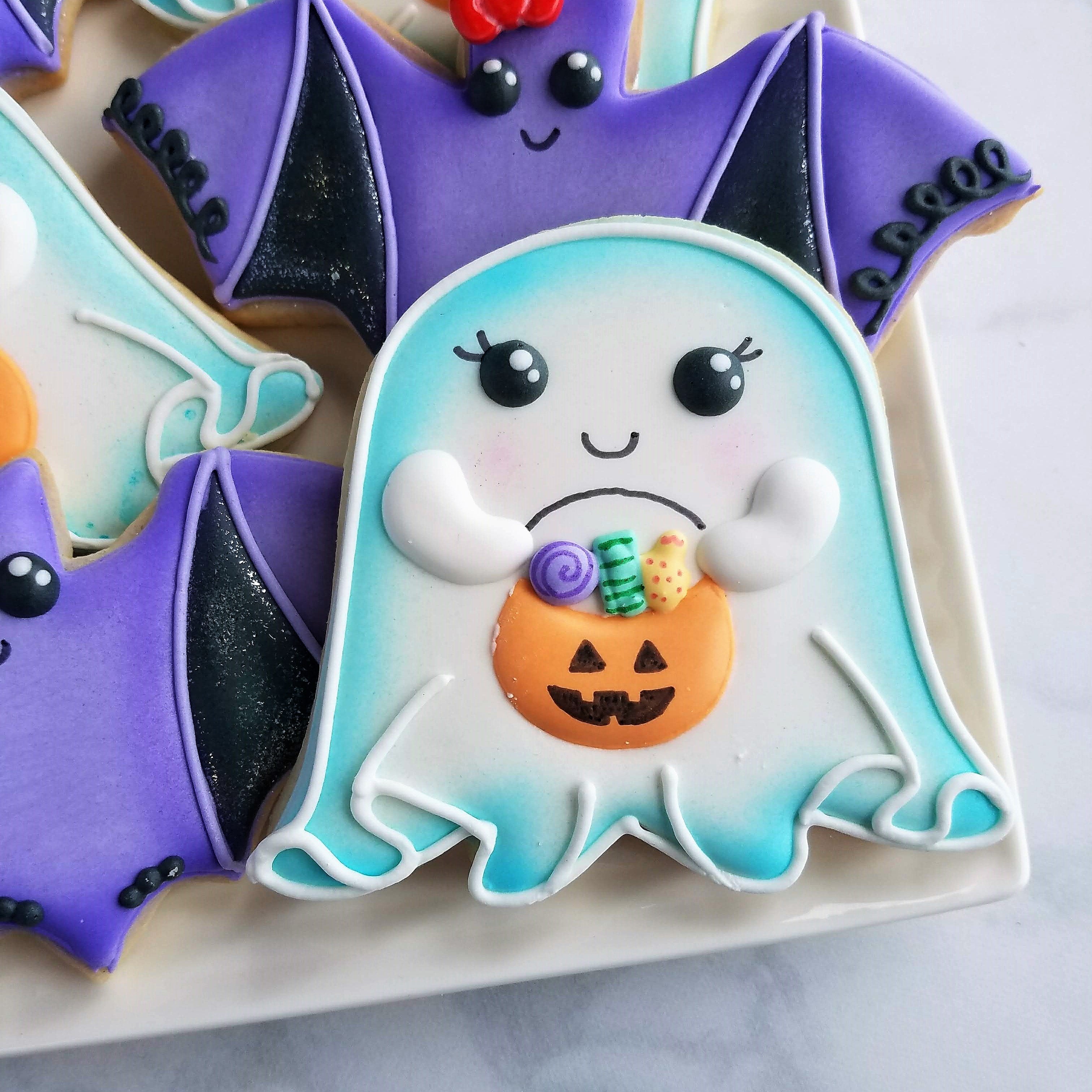 How to Decorate a Cute Ghost Cookie – The Flour Box
