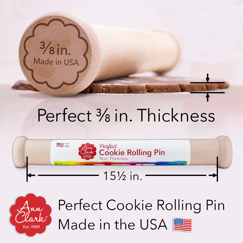 Perfect Cookie Rolling Pin 3/8" Fixed Depth – The Flour Box