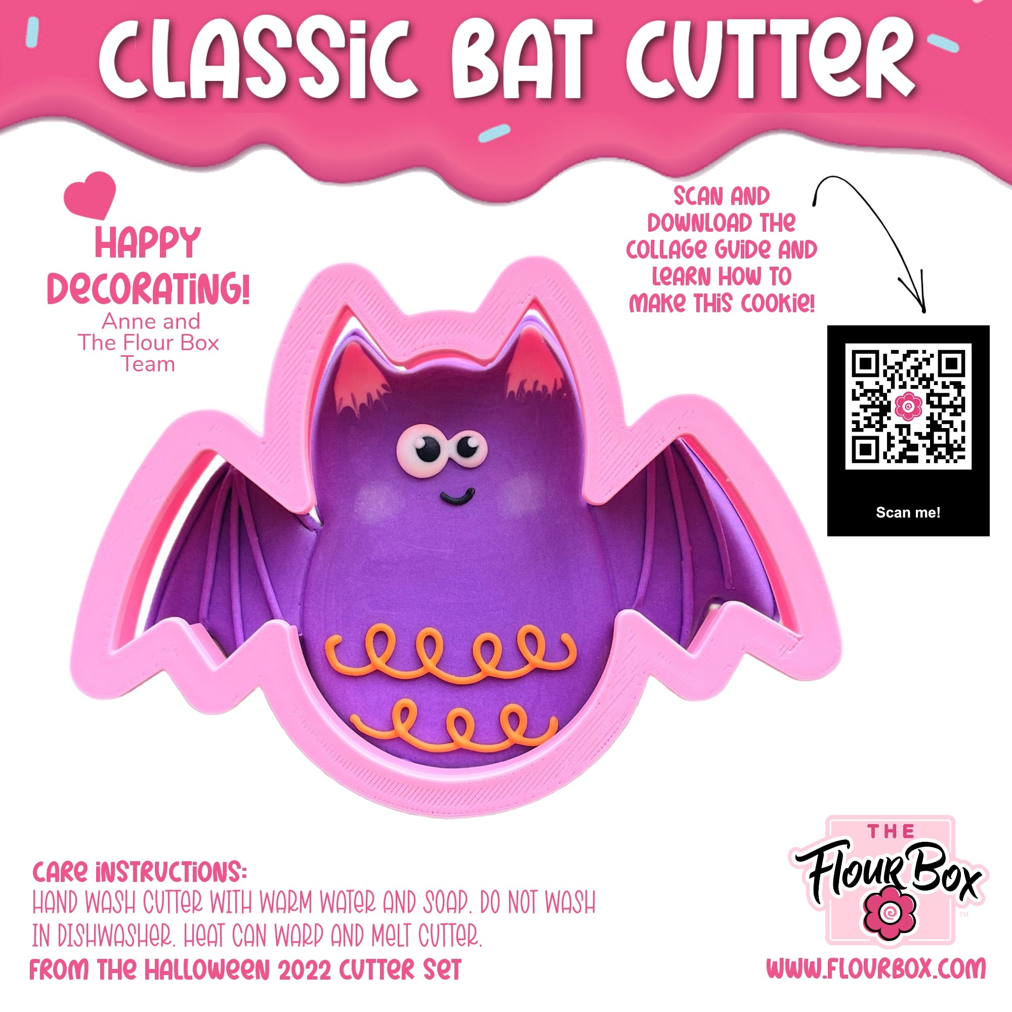 Classic Bat Cookie Cutter – The Flour Box