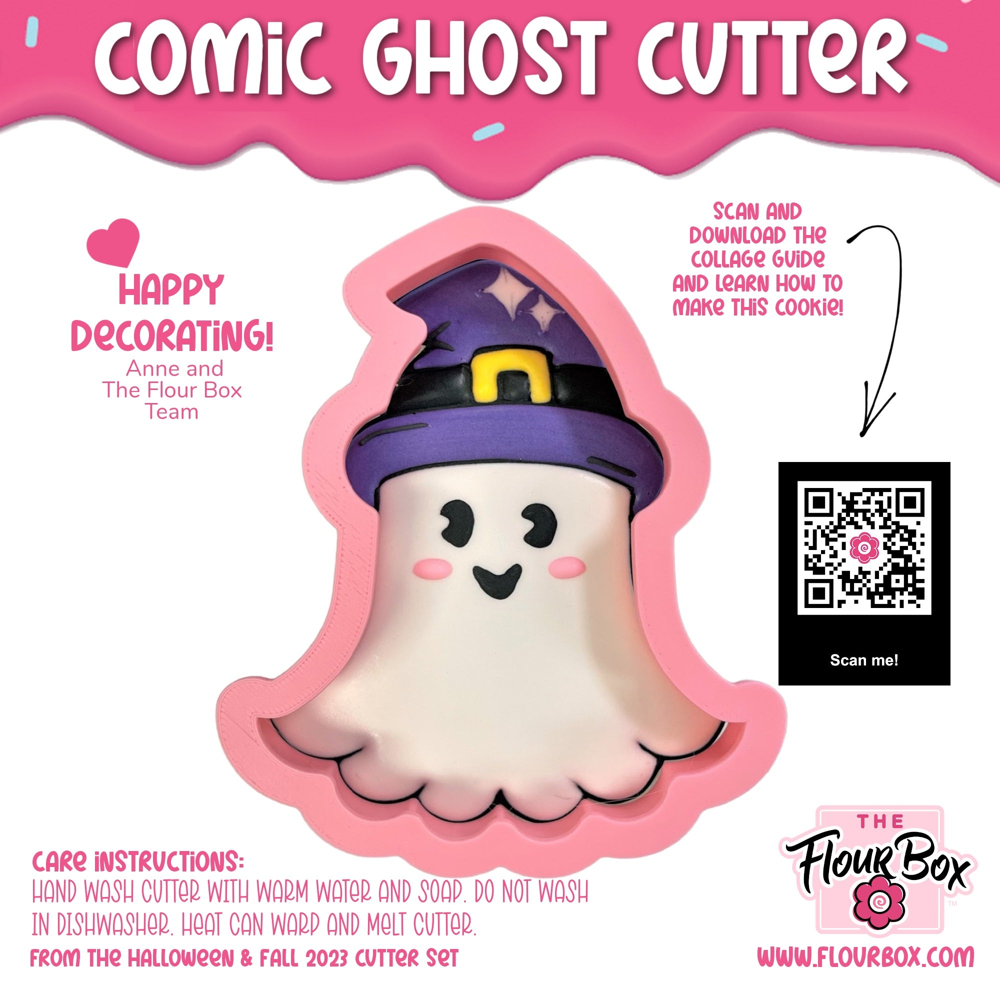 Comic Ghost Cookie Cutter – The Flour Box