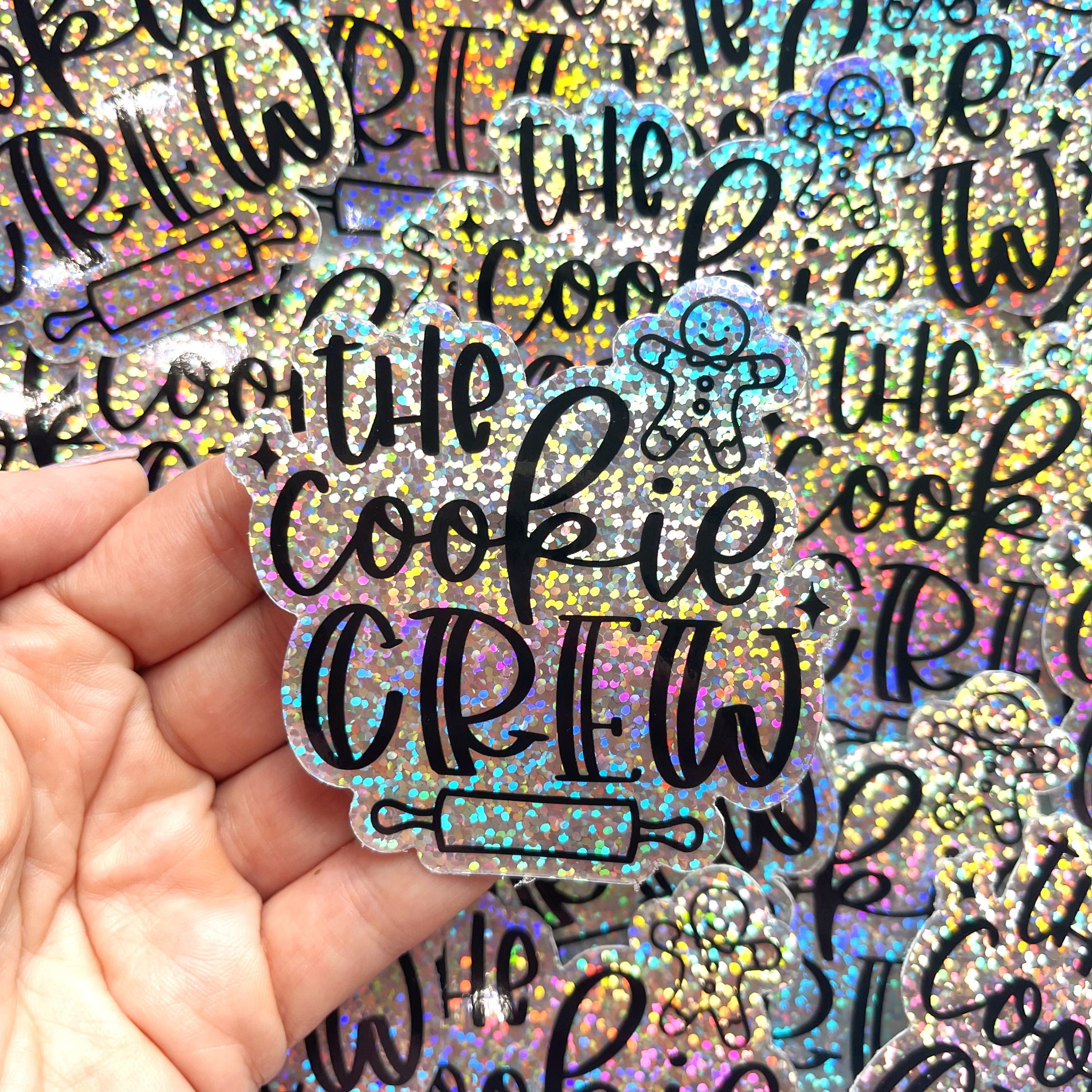 The Cookie Crew Glitter Vinyl Sticker – The Flour Box