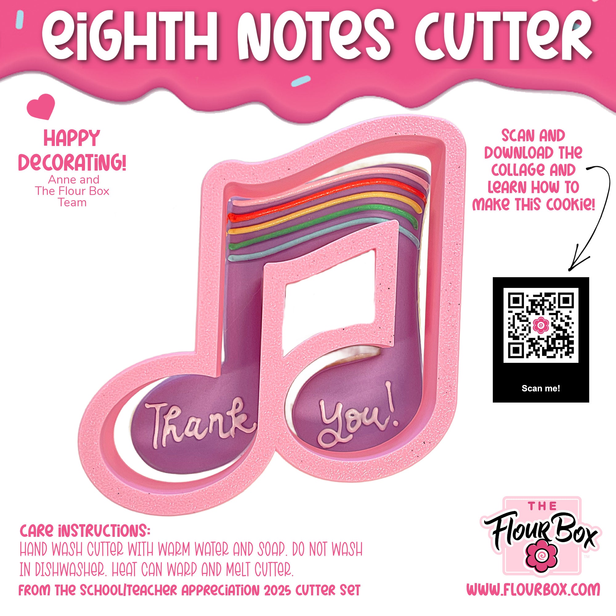 Eighth Notes (Music Notes) Cookie Cutter – The Flour Box