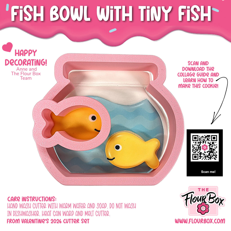 Fishbowl with Tiny Goldfish Cookie Cutter Set – The Flour Box