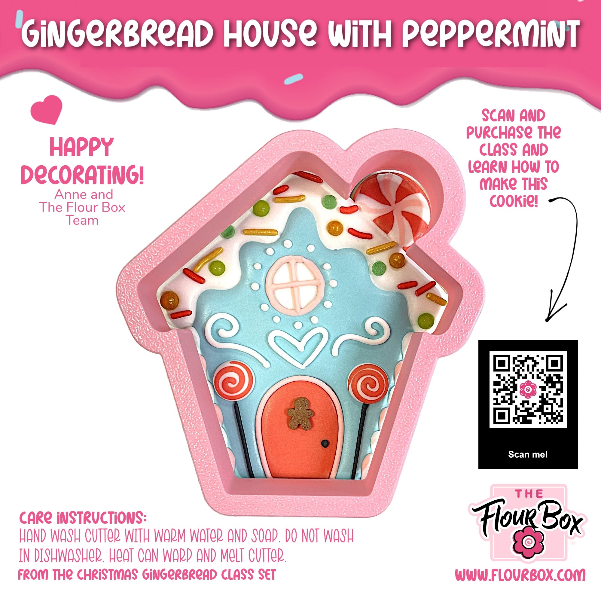Gingerbread House with Peppermint Cookie Cutter – The Flour Box