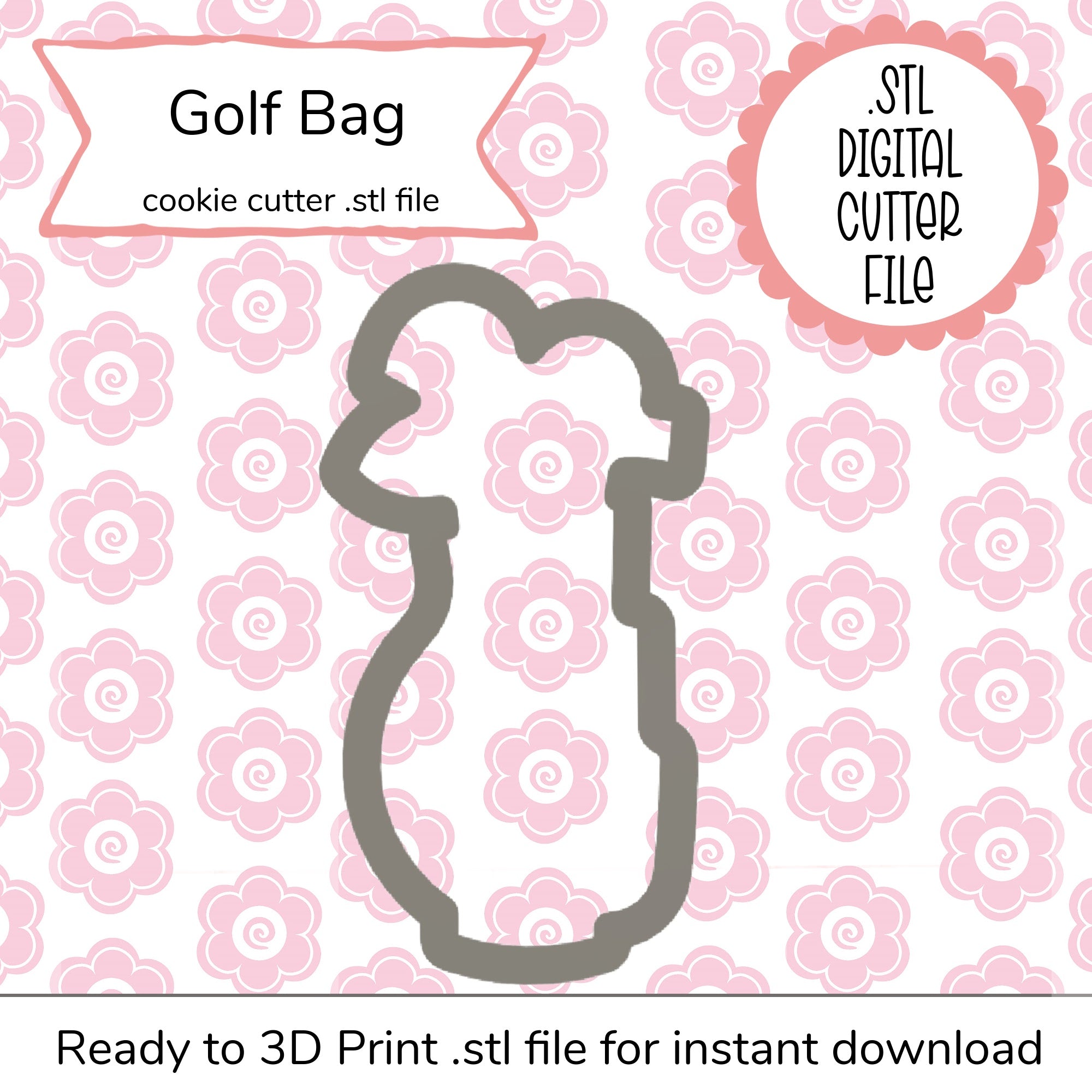 Golf Bag Cutter STL File (digital file) – The Flour Box