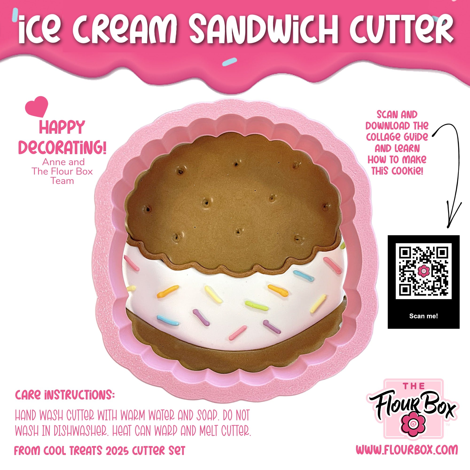 Ice Cream Sandwich Cookie Cutter – The Flour Box