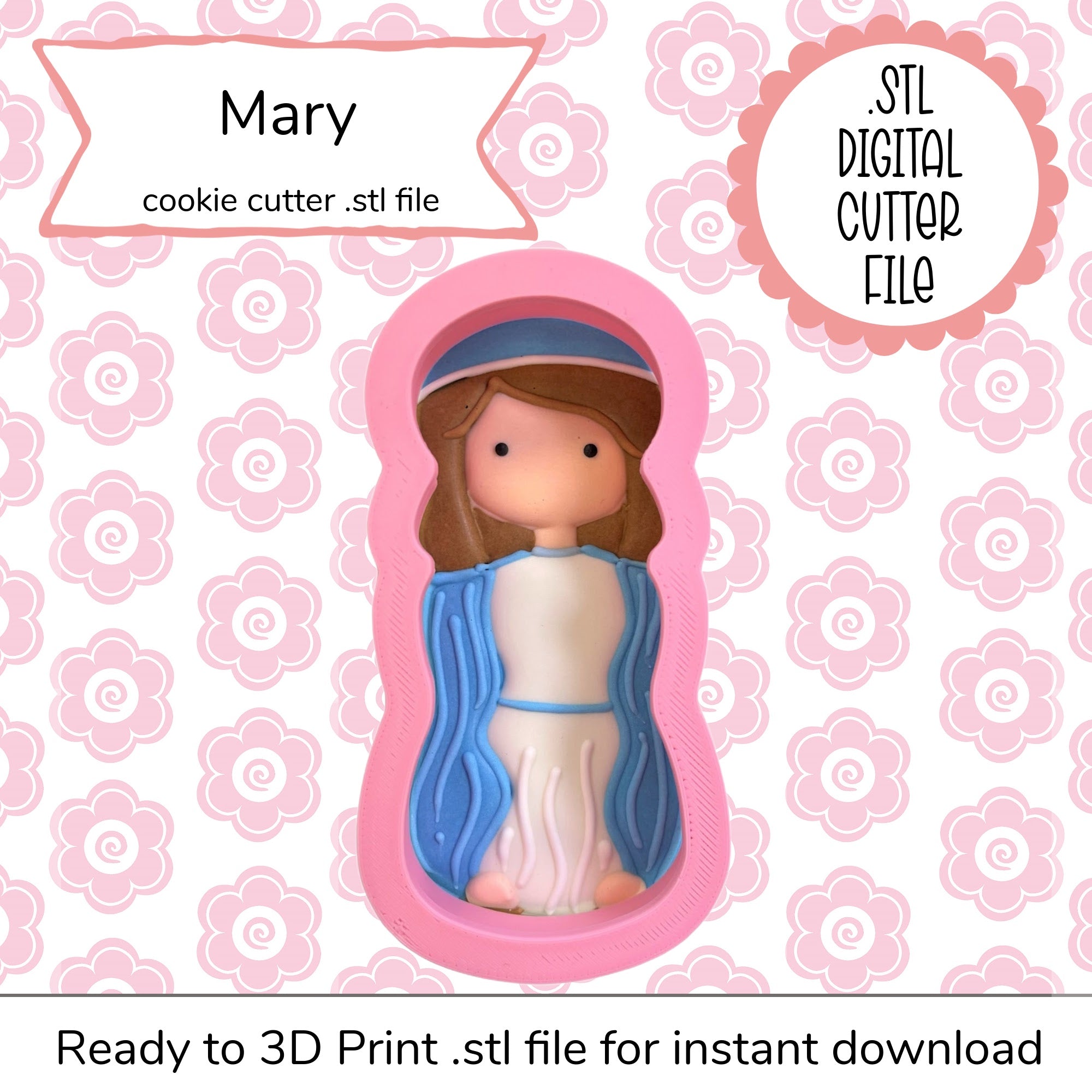 Mary Cutter STL File (digital file) – The Flour Box