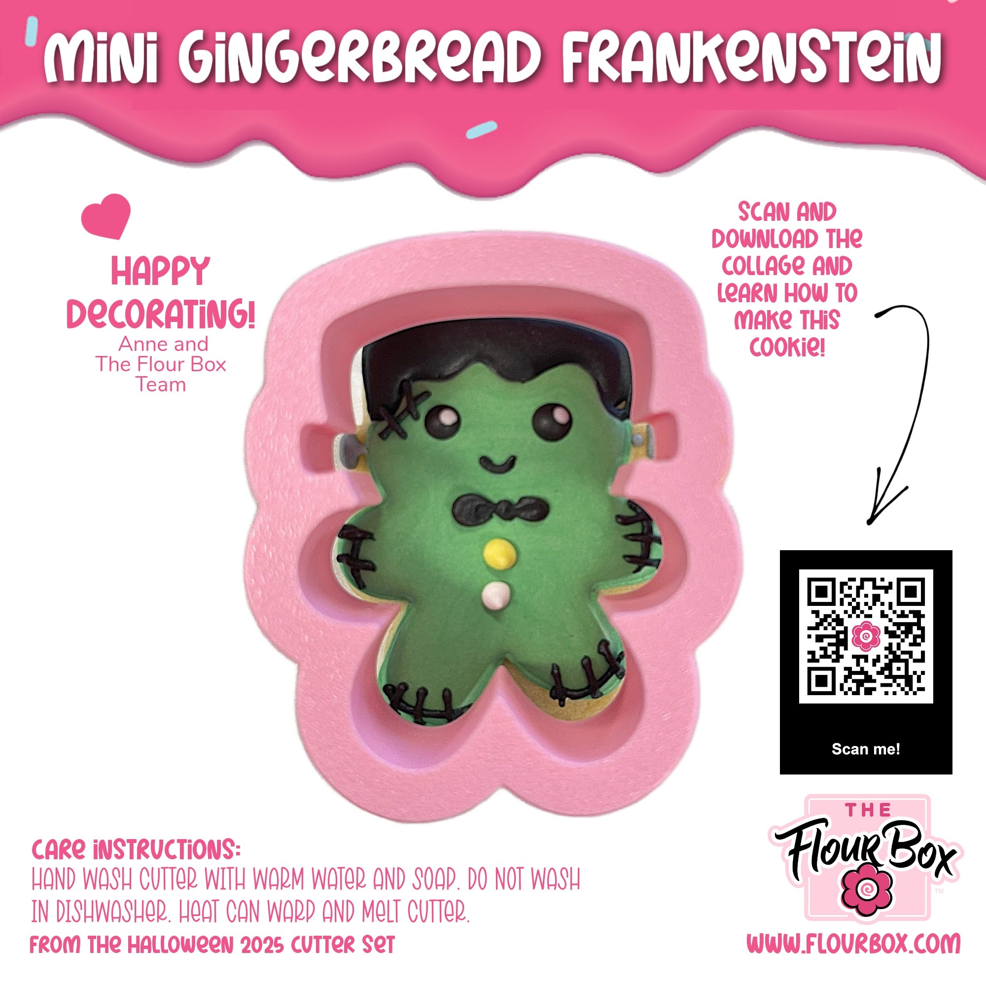 Mini Gingerbread Frank Cookie Cutter – The Flour Box