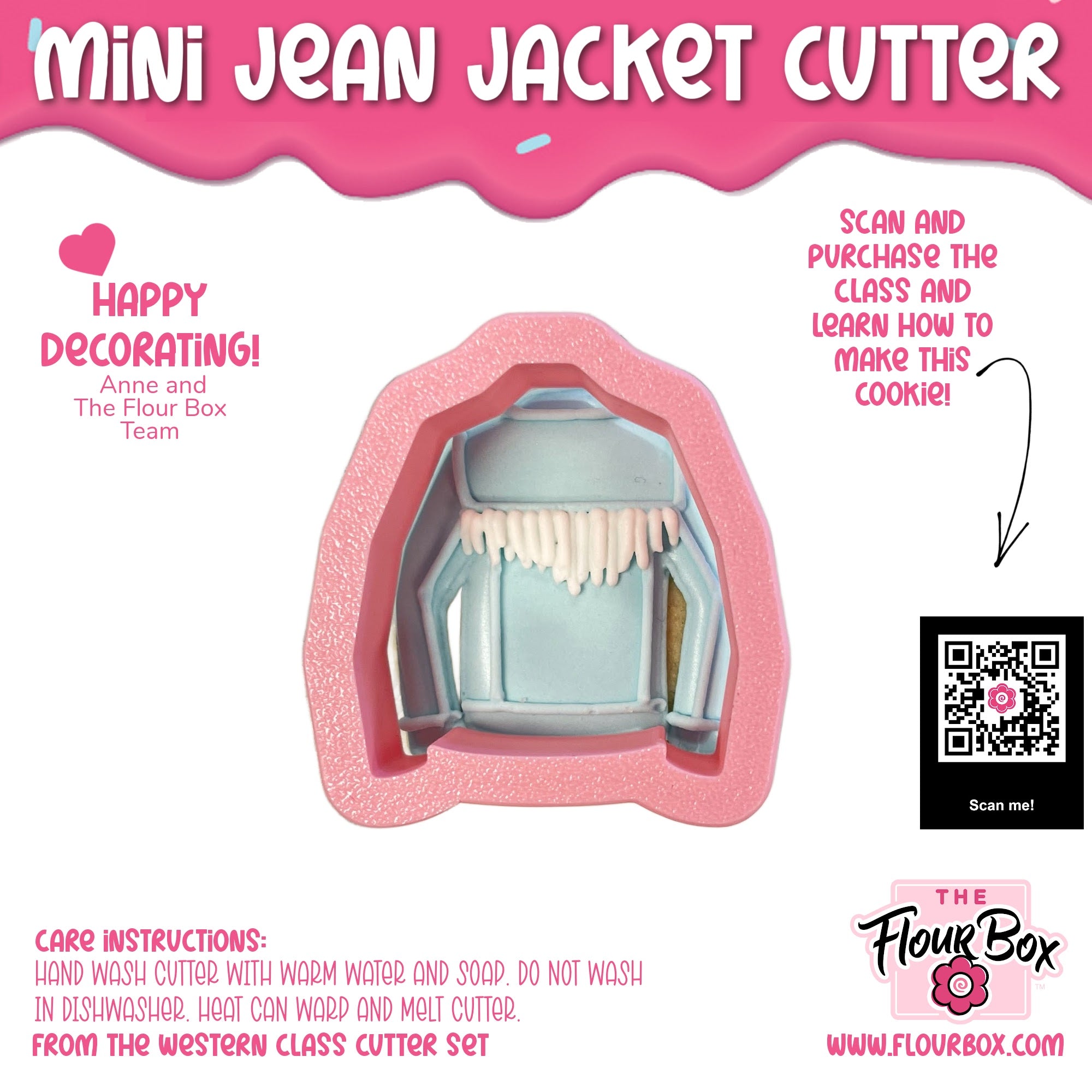 Mini Jean Jacket Cookie Cutter – The Flour Box