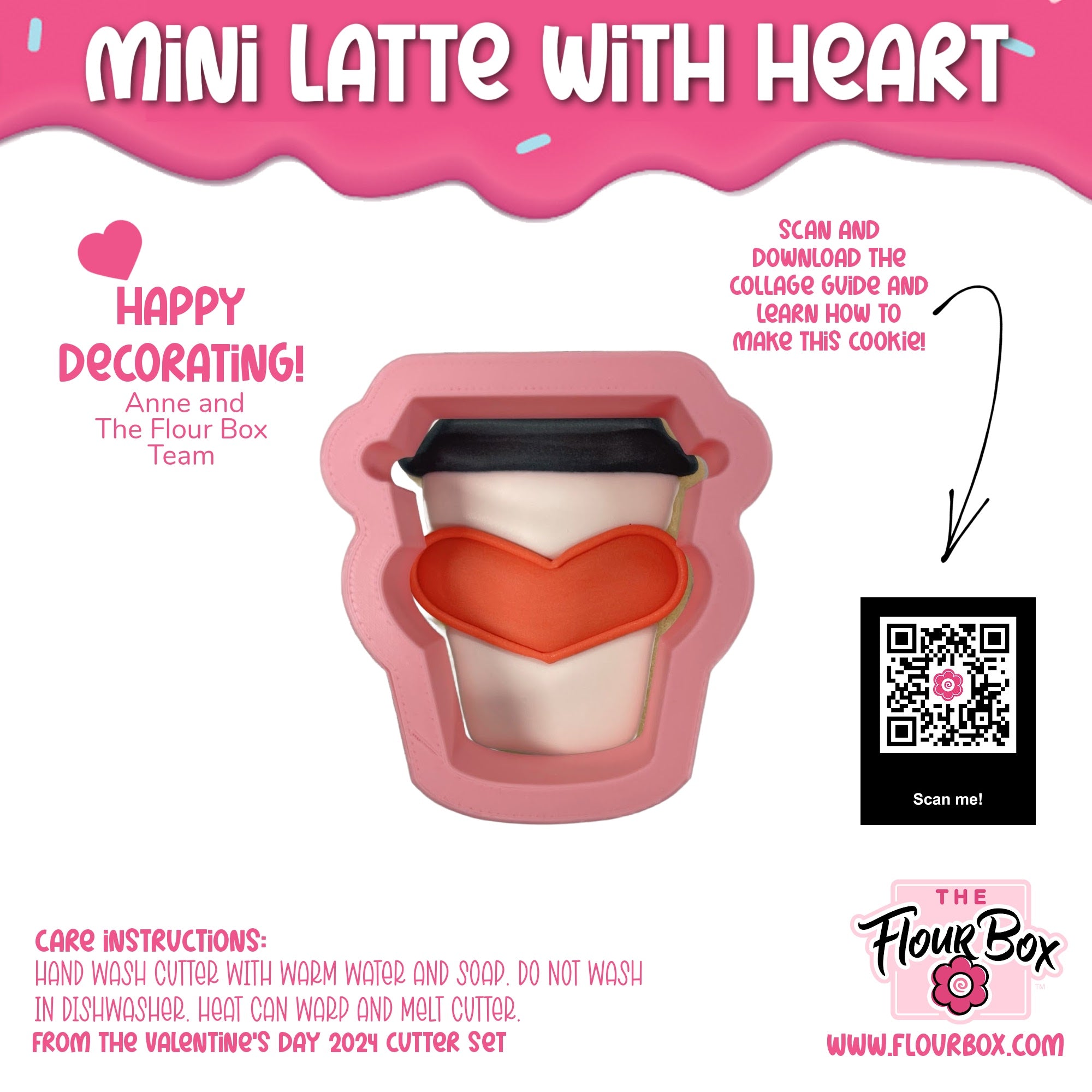 MINI Latte with Heart Cookie Cutter – The Flour Box