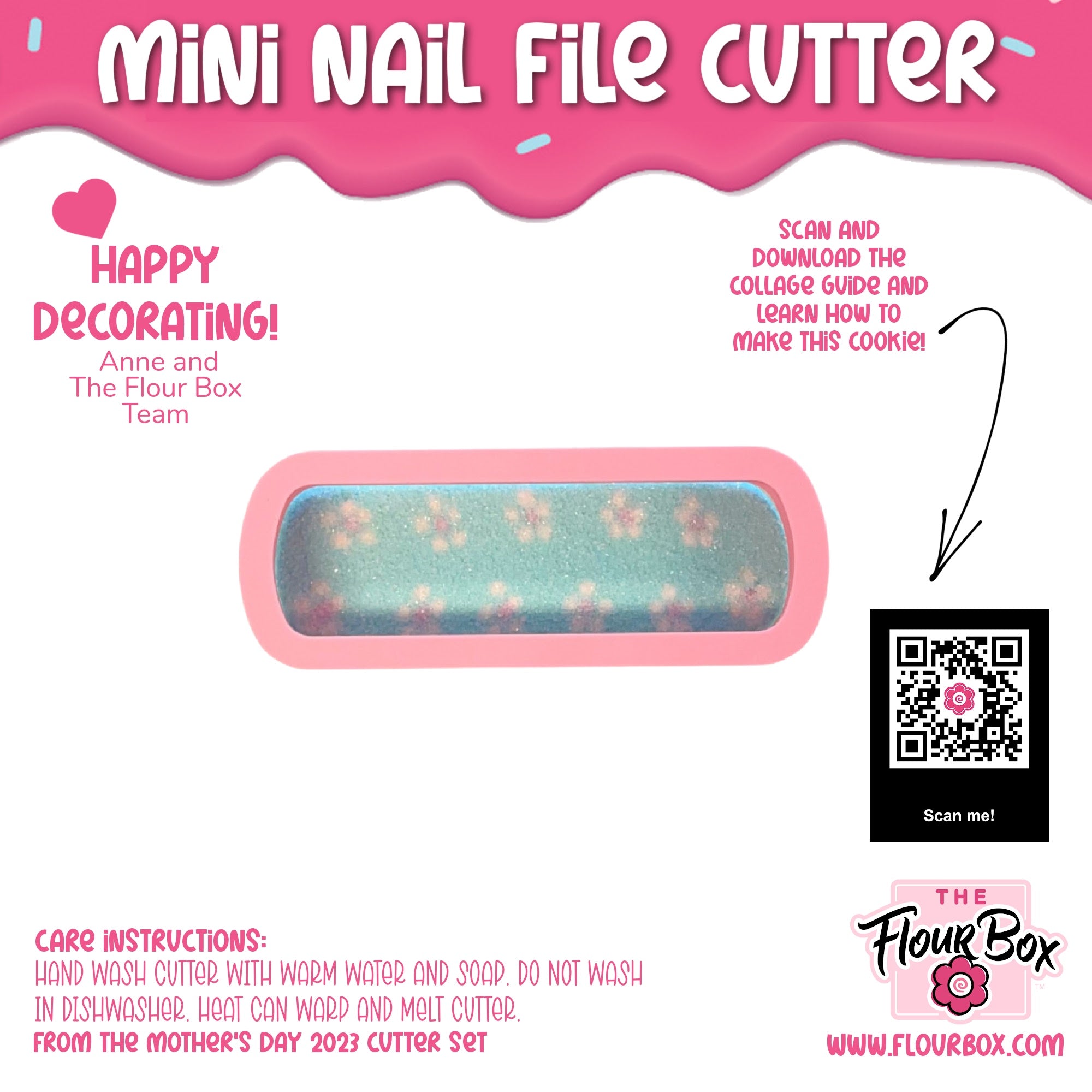 Mini Nail File Cookie Cutter – The Flour Box