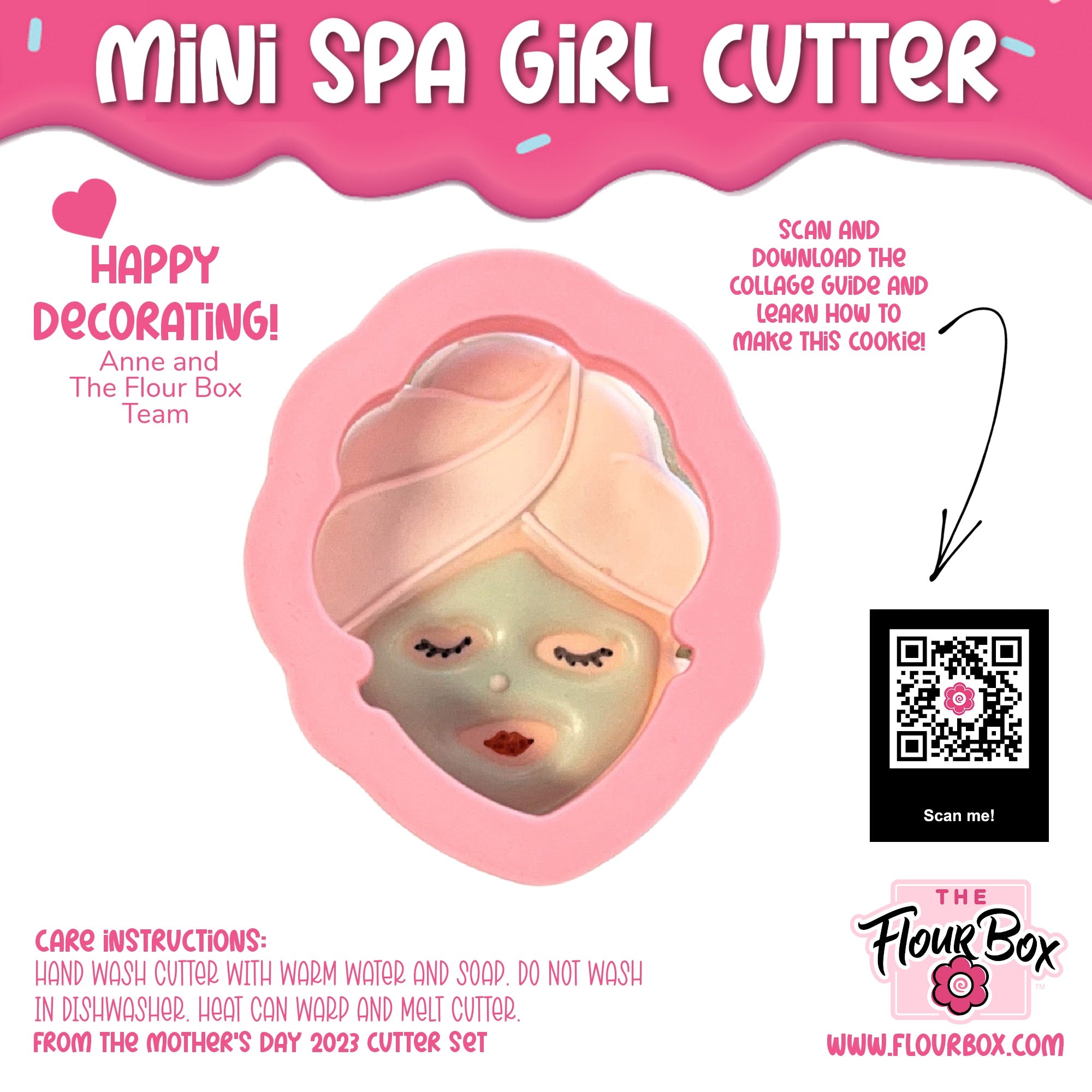 Mini Spa Girl Cookie Cutter – The Flour Box