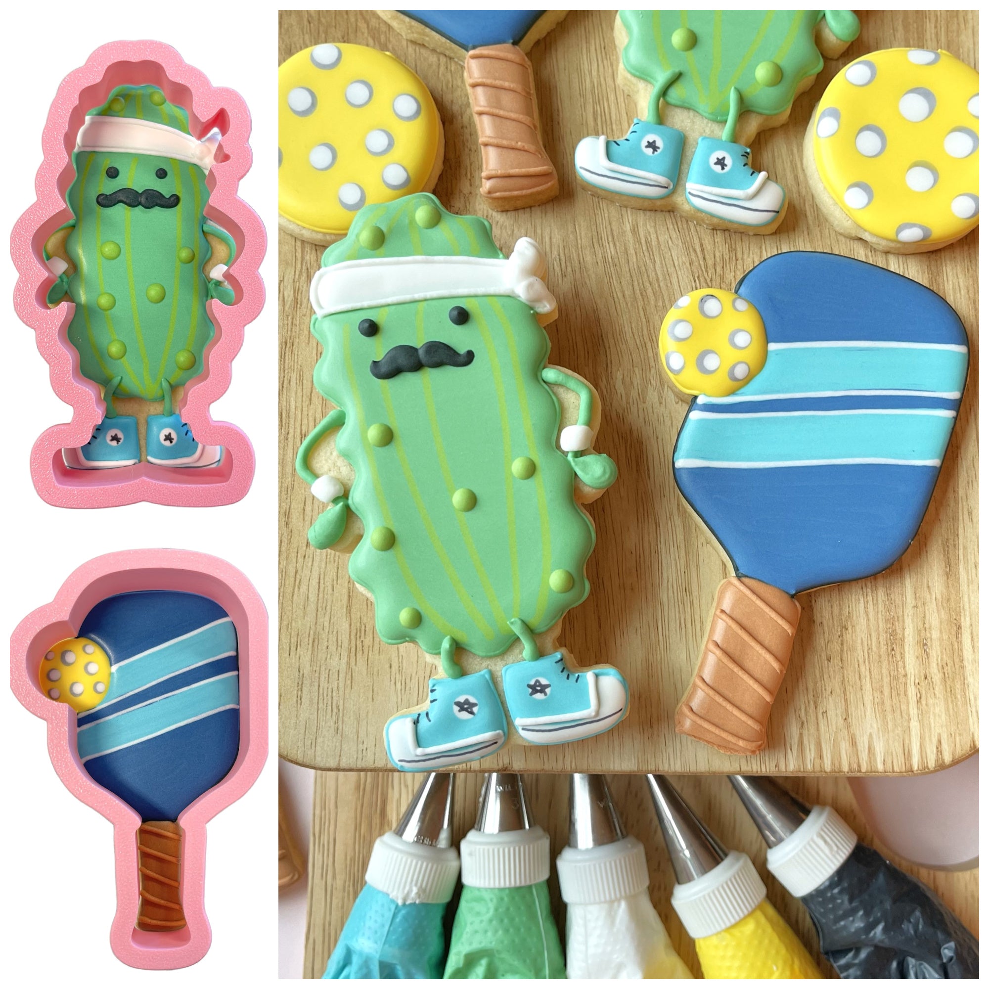 Pickleball Cookie Cutter Bundle – The Flour Box