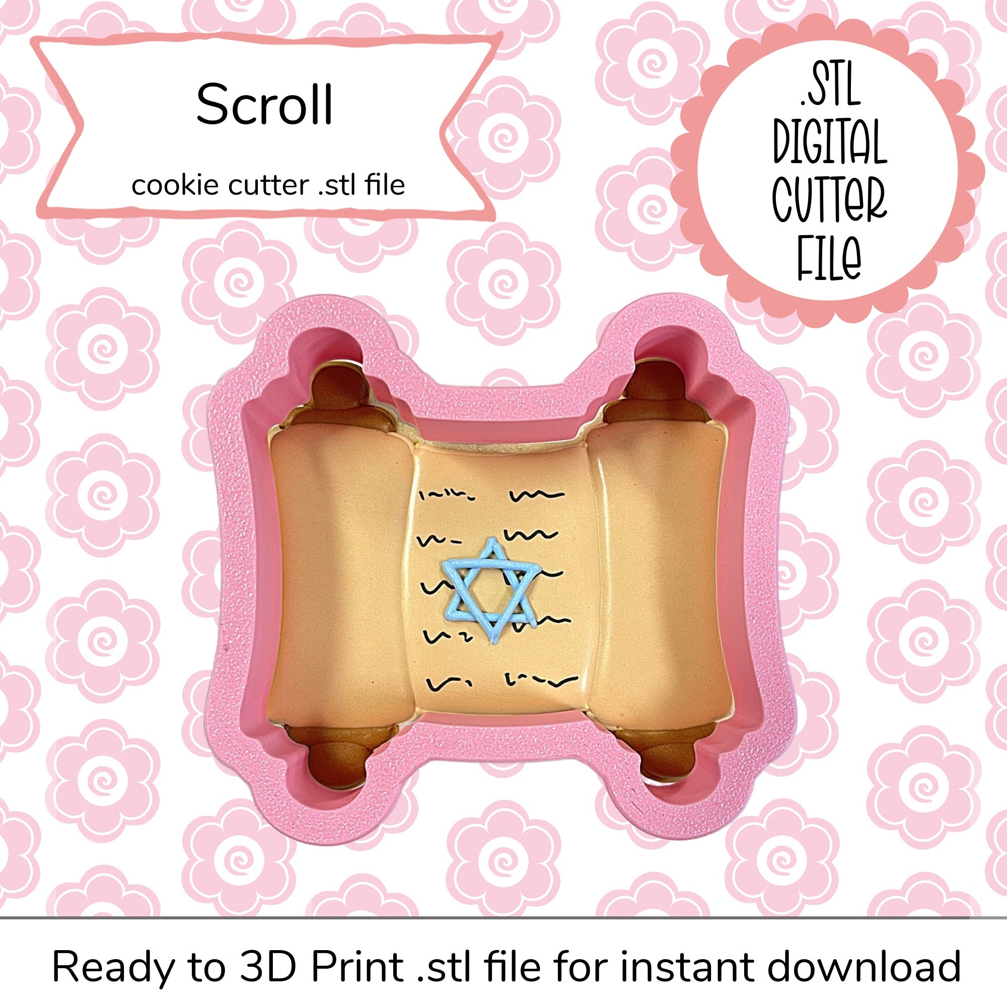 Scroll Cutter STL File (digital file) – The Flour Box
