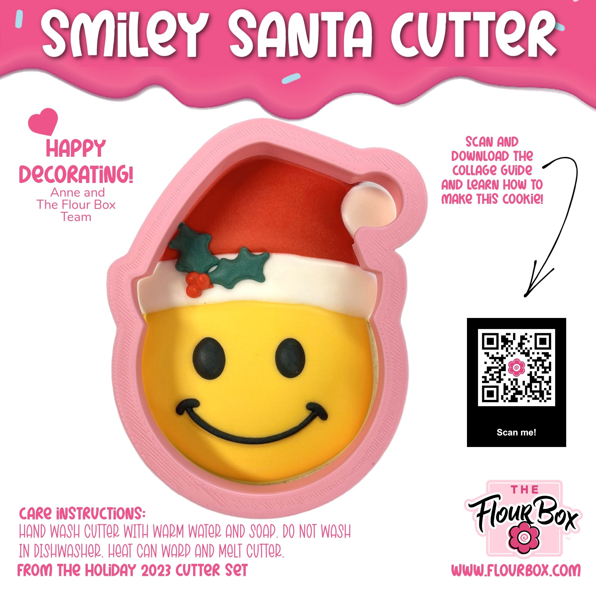 Smiley Santa Cookie Cutter – The Flour Box