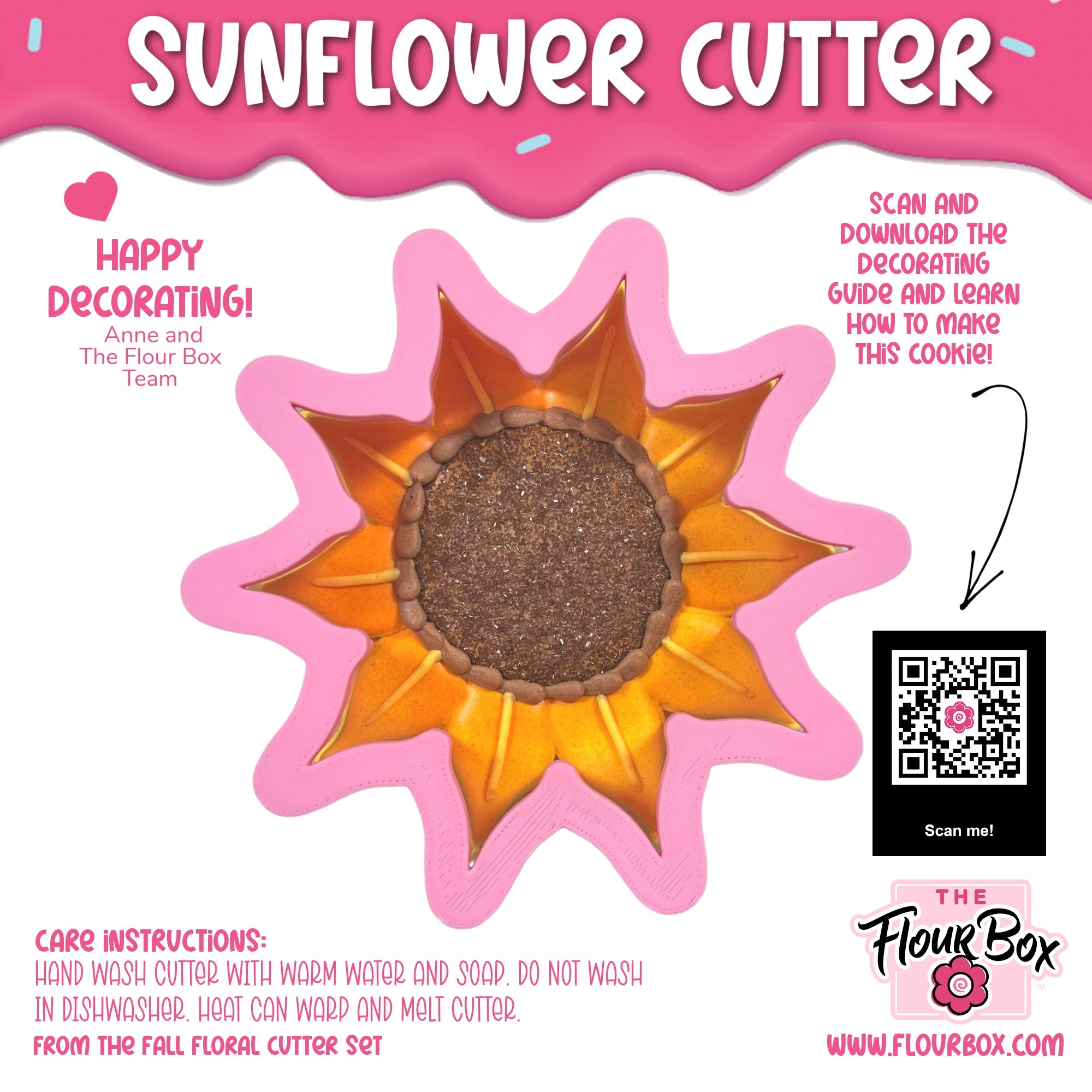 Sunflower Cookie Cutter – The Flour Box
