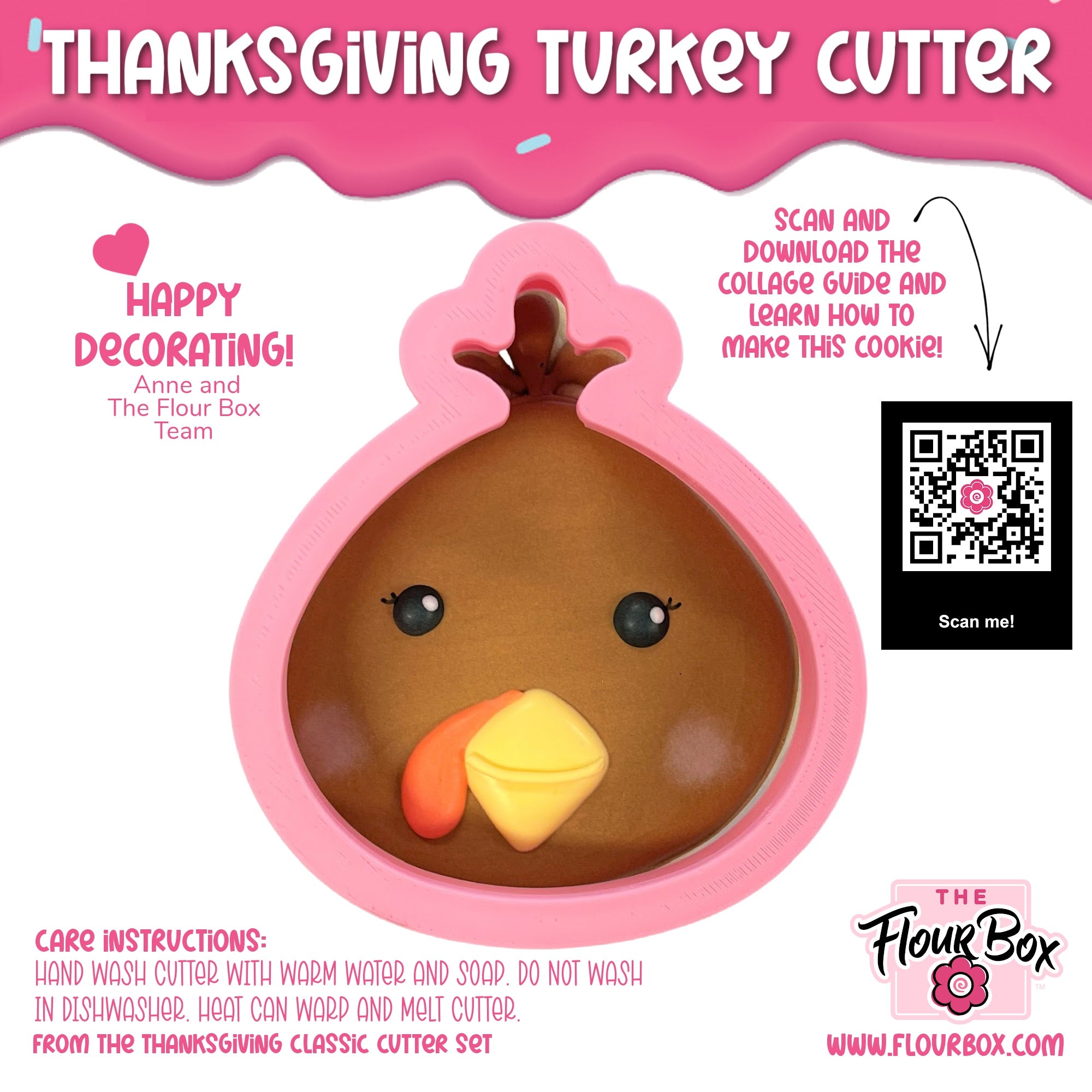 Thanksgiving Turkey Cookie Cutter – The Flour Box