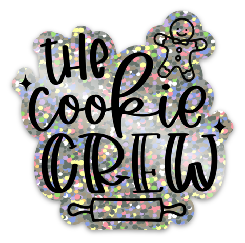 The Cookie Crew Glitter Vinyl Sticker – The Flour Box