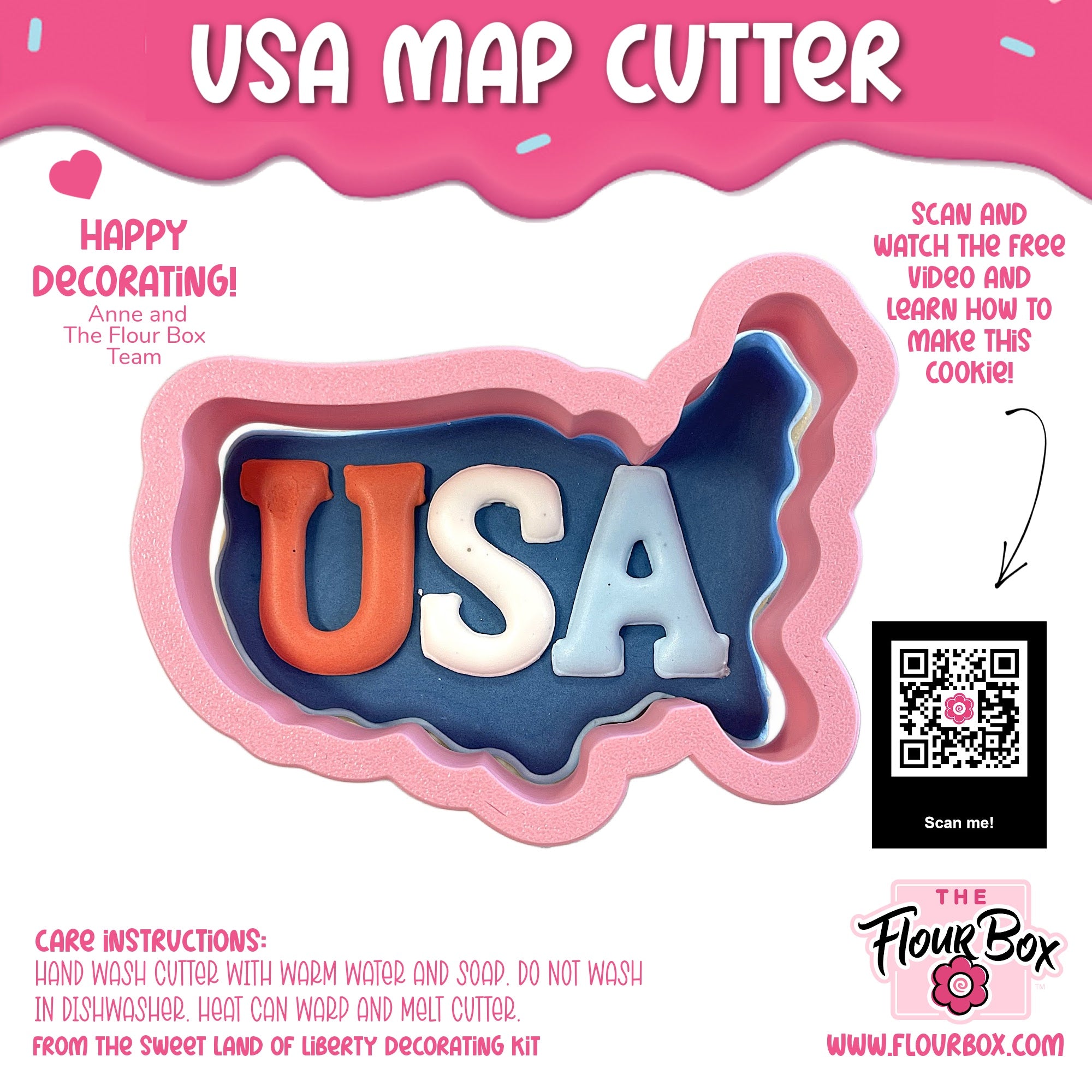 USA Map Cookie Cutter – The Flour Box