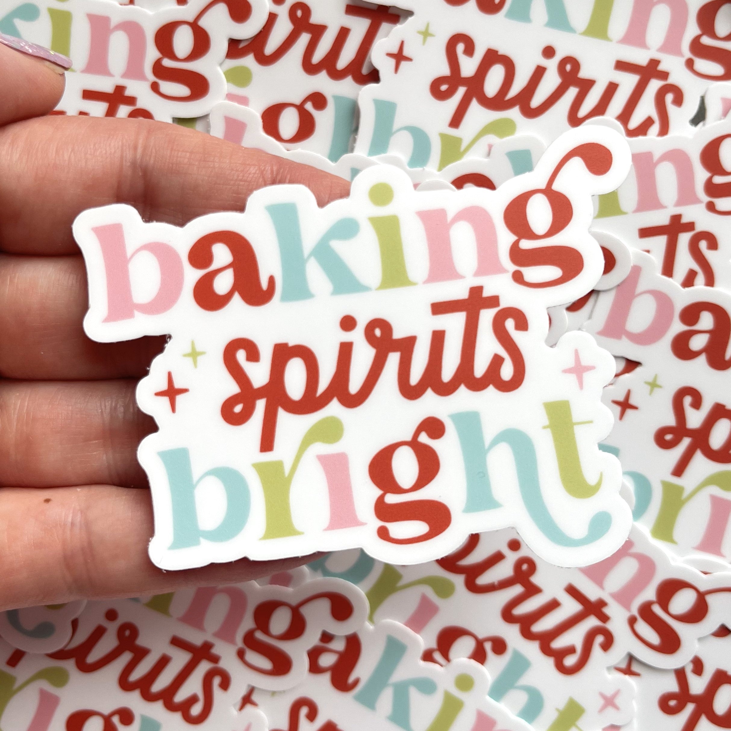 Baking Spirits Bright Vinyl Sticker – The Flour Box