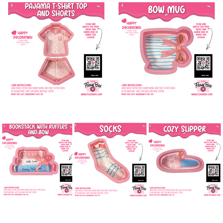 How to Decorate 6 Cozy Valentine's Day cookies! – The Flour Box