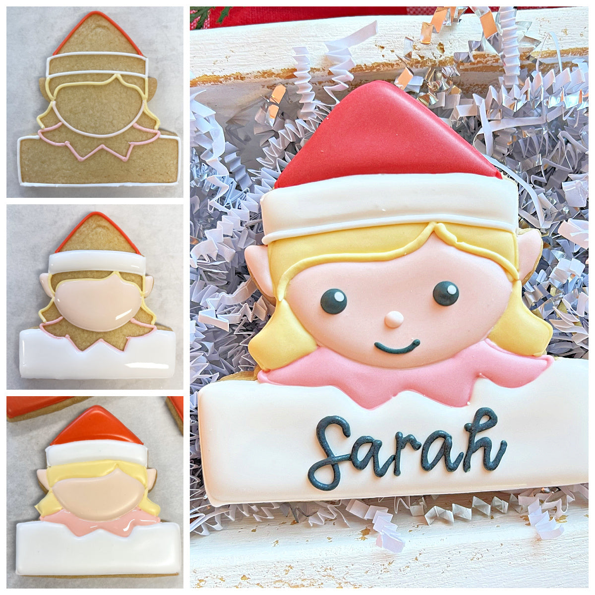 Elf Girl Plaque Cookie Cutter – The Flour Box