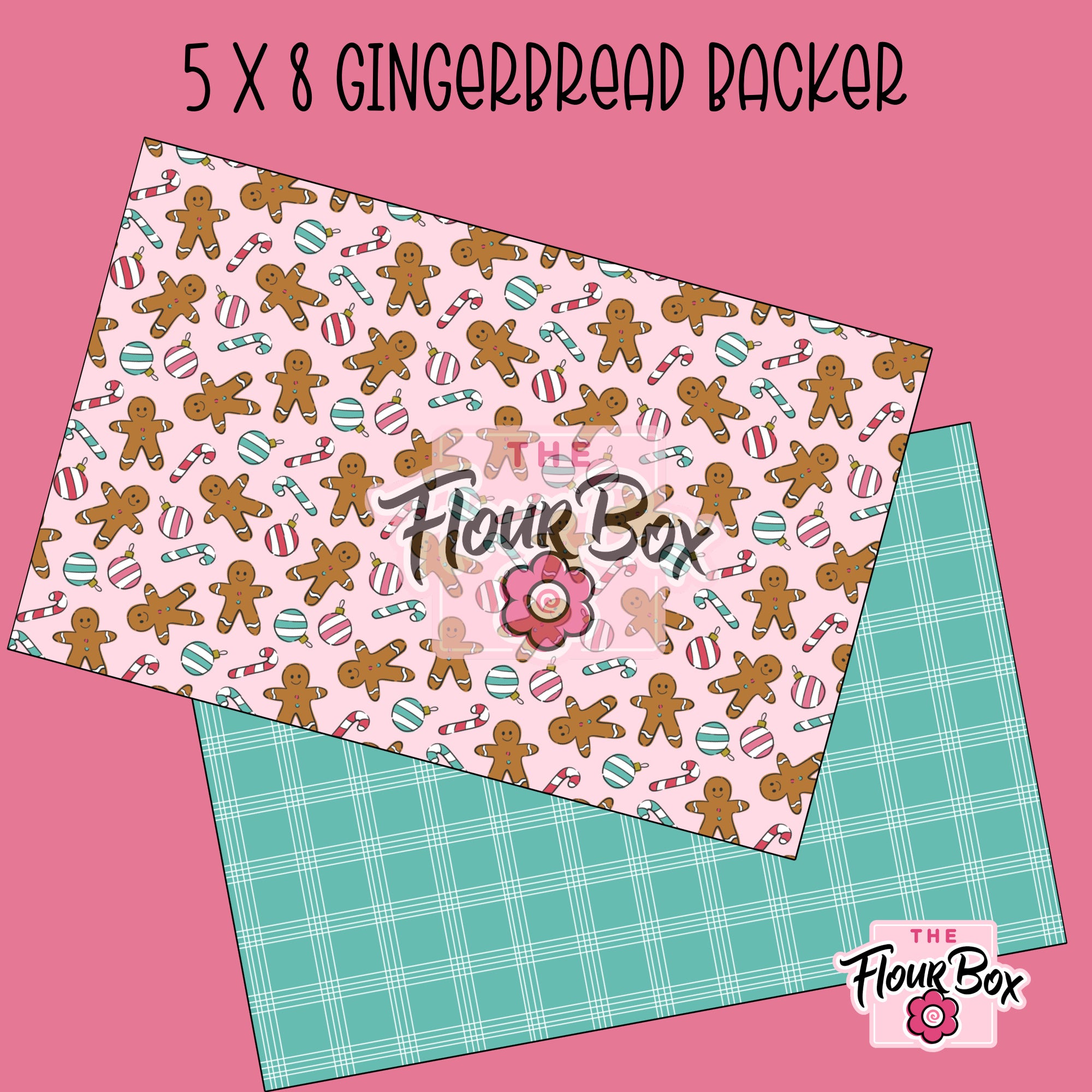 Gingerbread Cookie BOX Backer - 5" x 8" Rectangle - 25 BACKERS – The ...