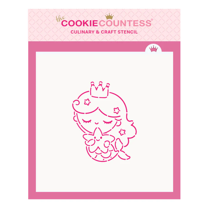 Mermaid Princess PYO Stencil – The Flour Box