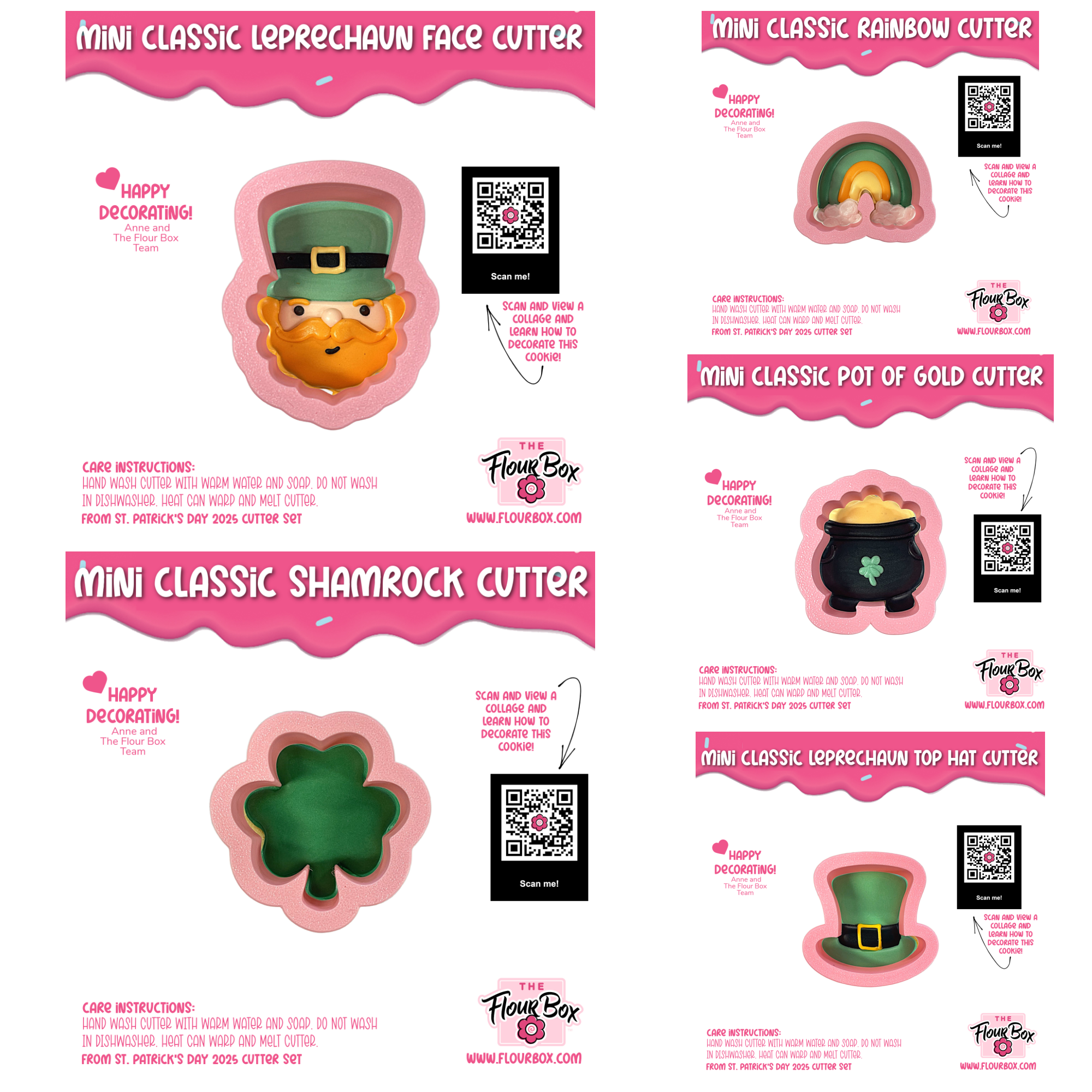 Mini Classic St. Patrick's Day Cookie Cutter Bundle – The Flour Box