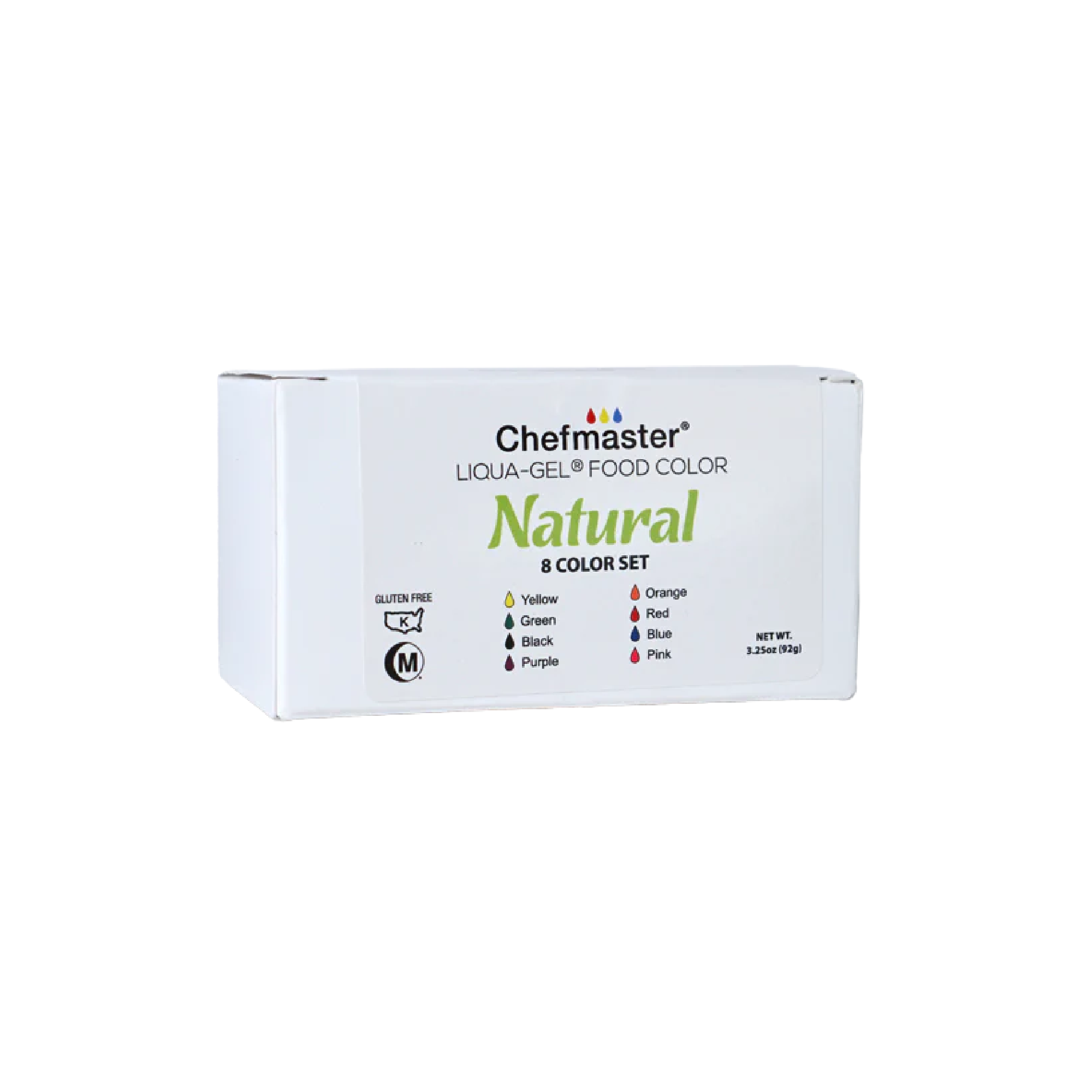 Natural 8 Color Kit Chefmaster 10ml LIQUA-GEL – The Flour Box