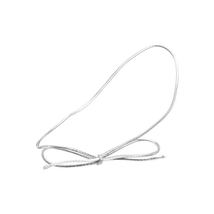 10" Metallic Silver Stretch Loops - 50 PACK – The Flour Box