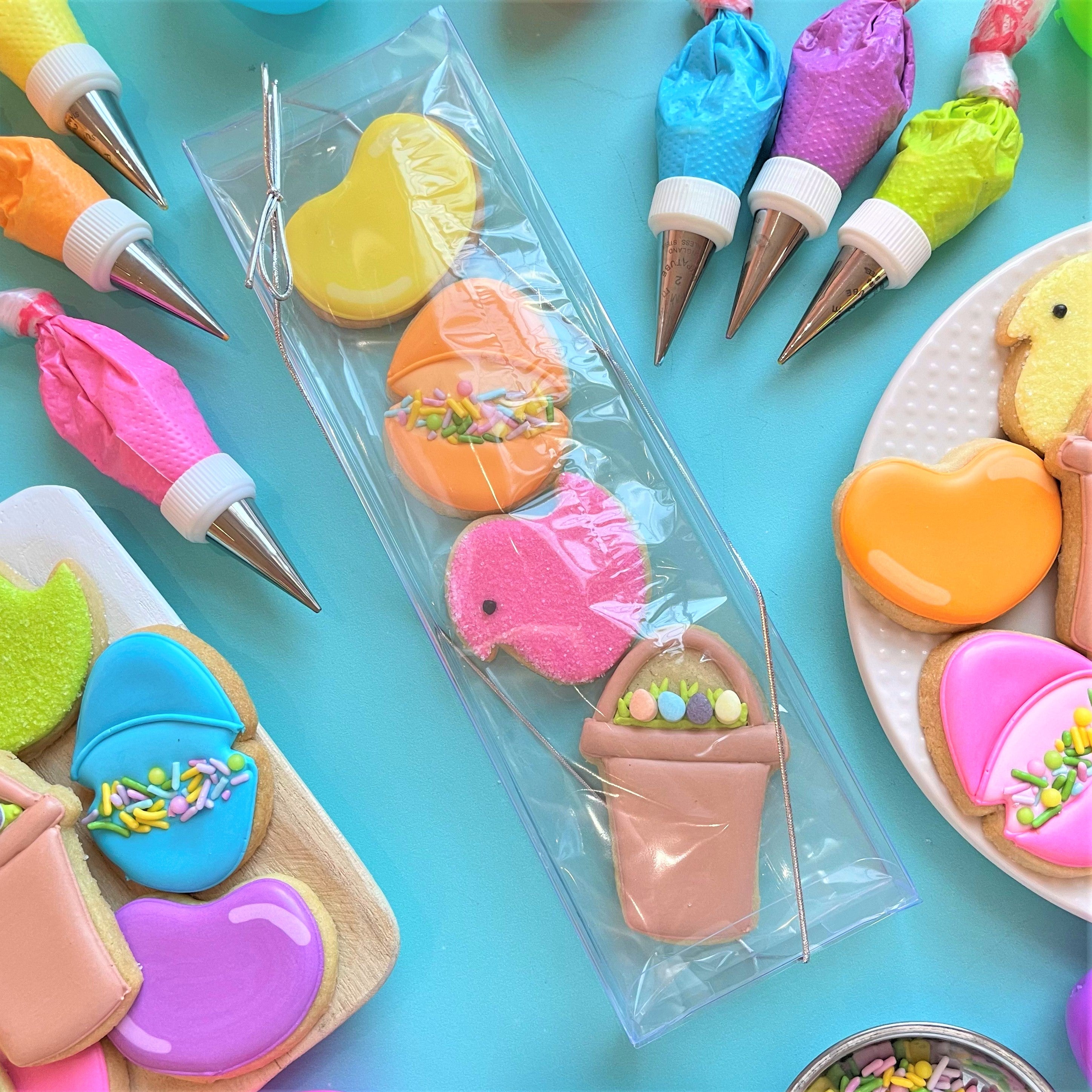 3 x 10 Long Clear Cookie Box - 25 BOXES - 3" x 1" x 10" – The Flour Box