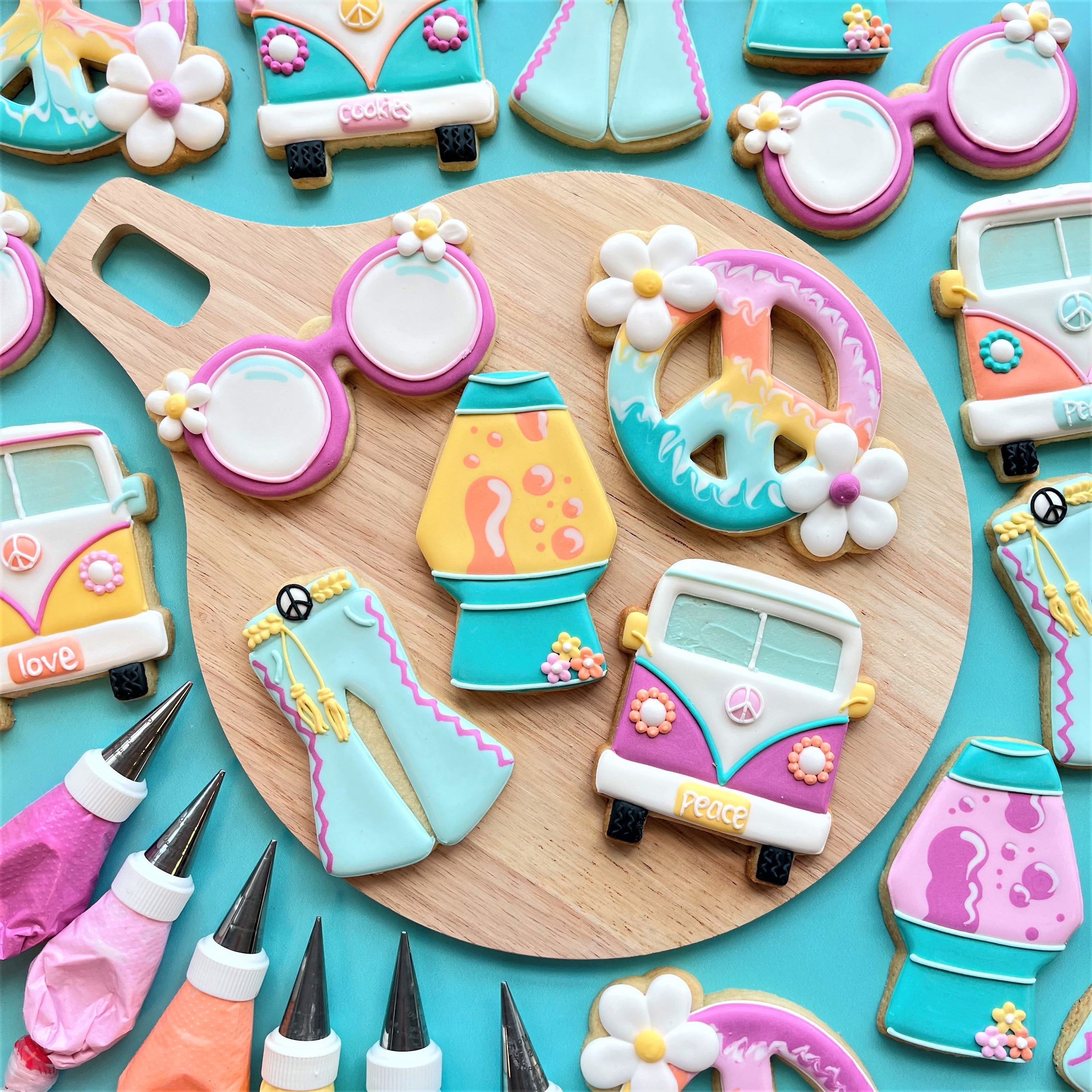 Groovy Cookie Decorating Kit and Digital Decorating Guide – The Flour Box