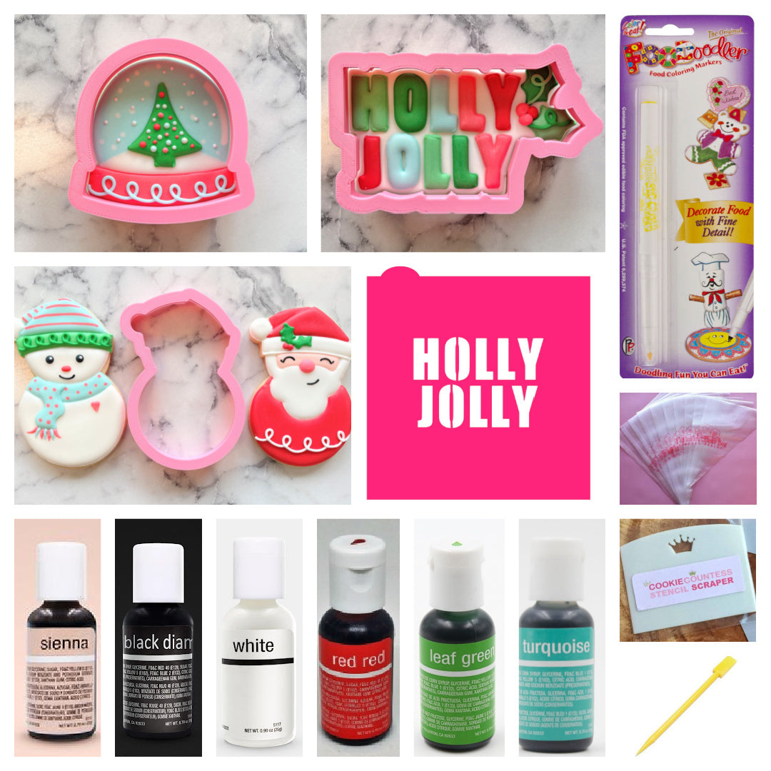 Holly Jolly Cookie Decorating Kit – The Flour Box