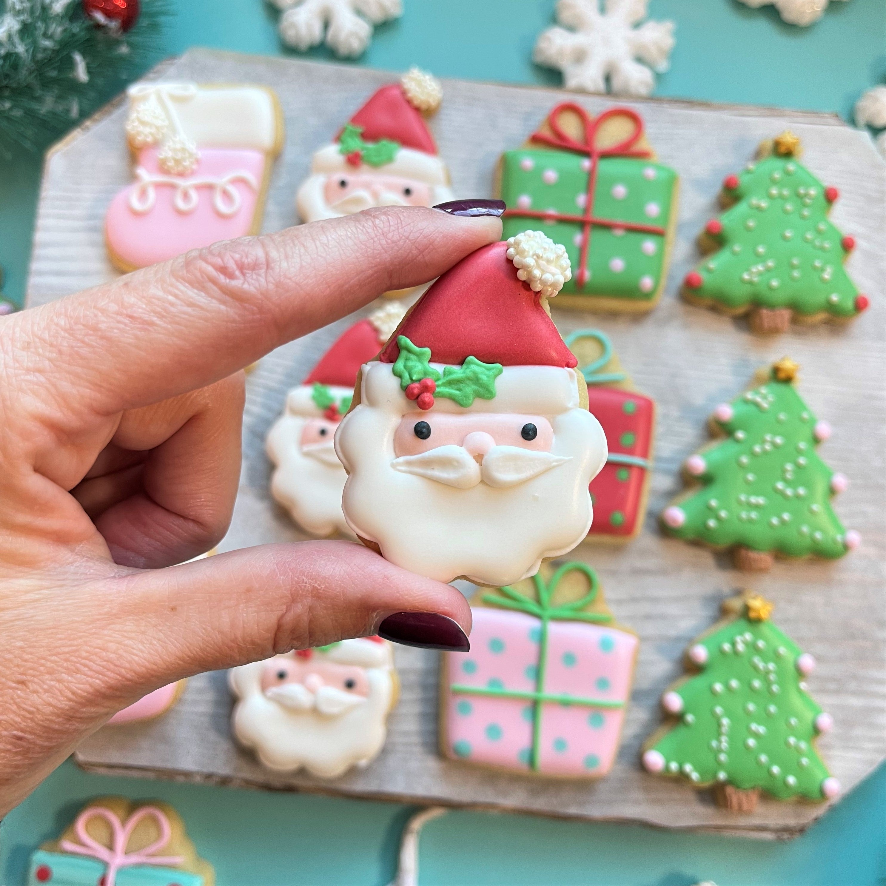 Mini Classic Santa Cookie Cutter – The Flour Box