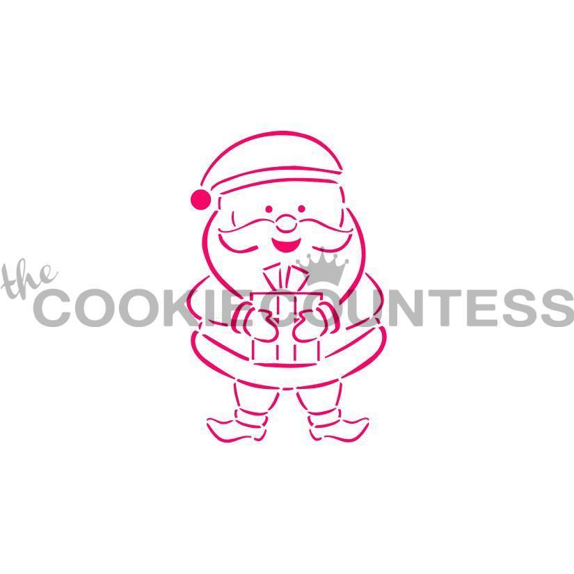 Santa Face Stencil
