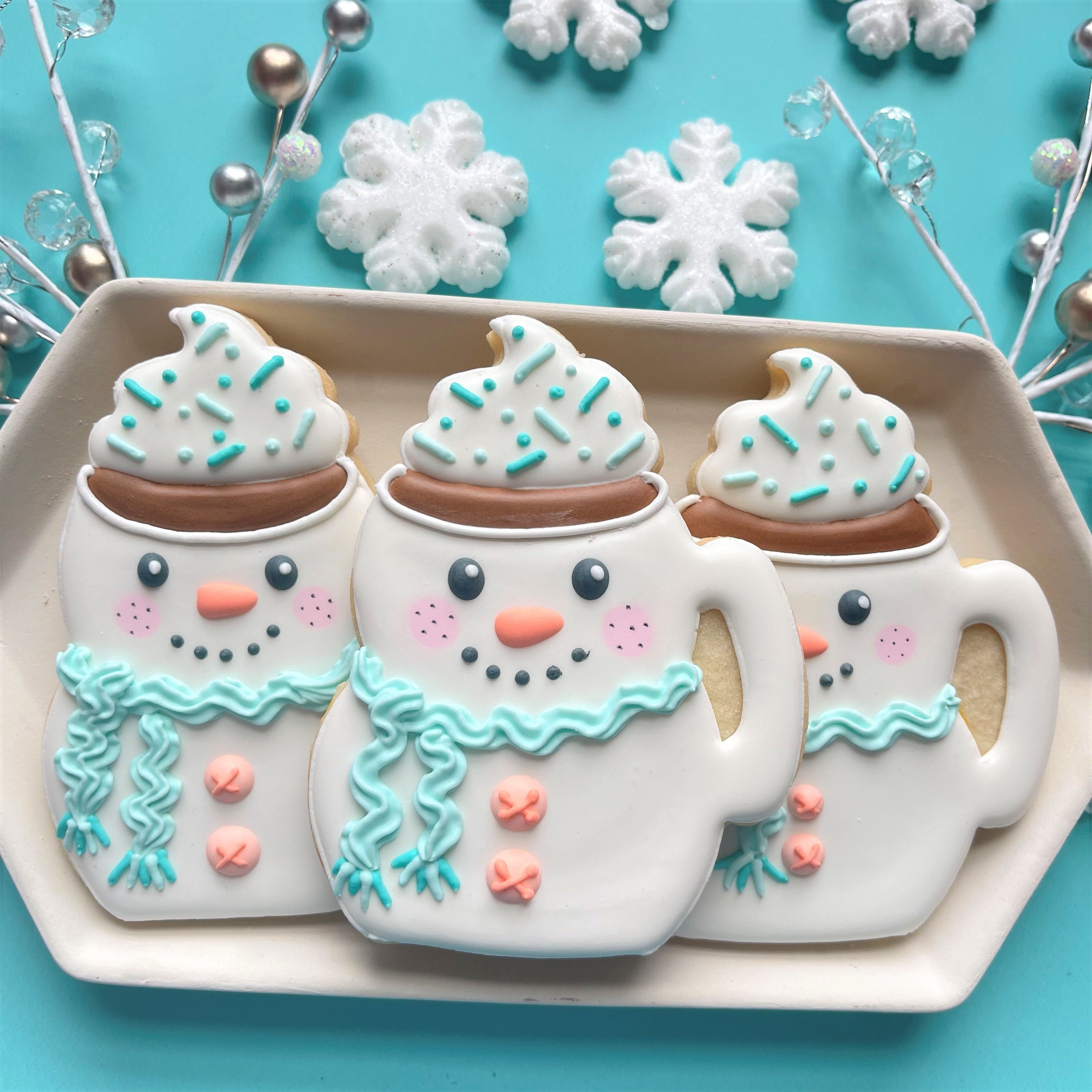 Snowman Mug Flour Box Club Cookie Cutter – The Flour Box