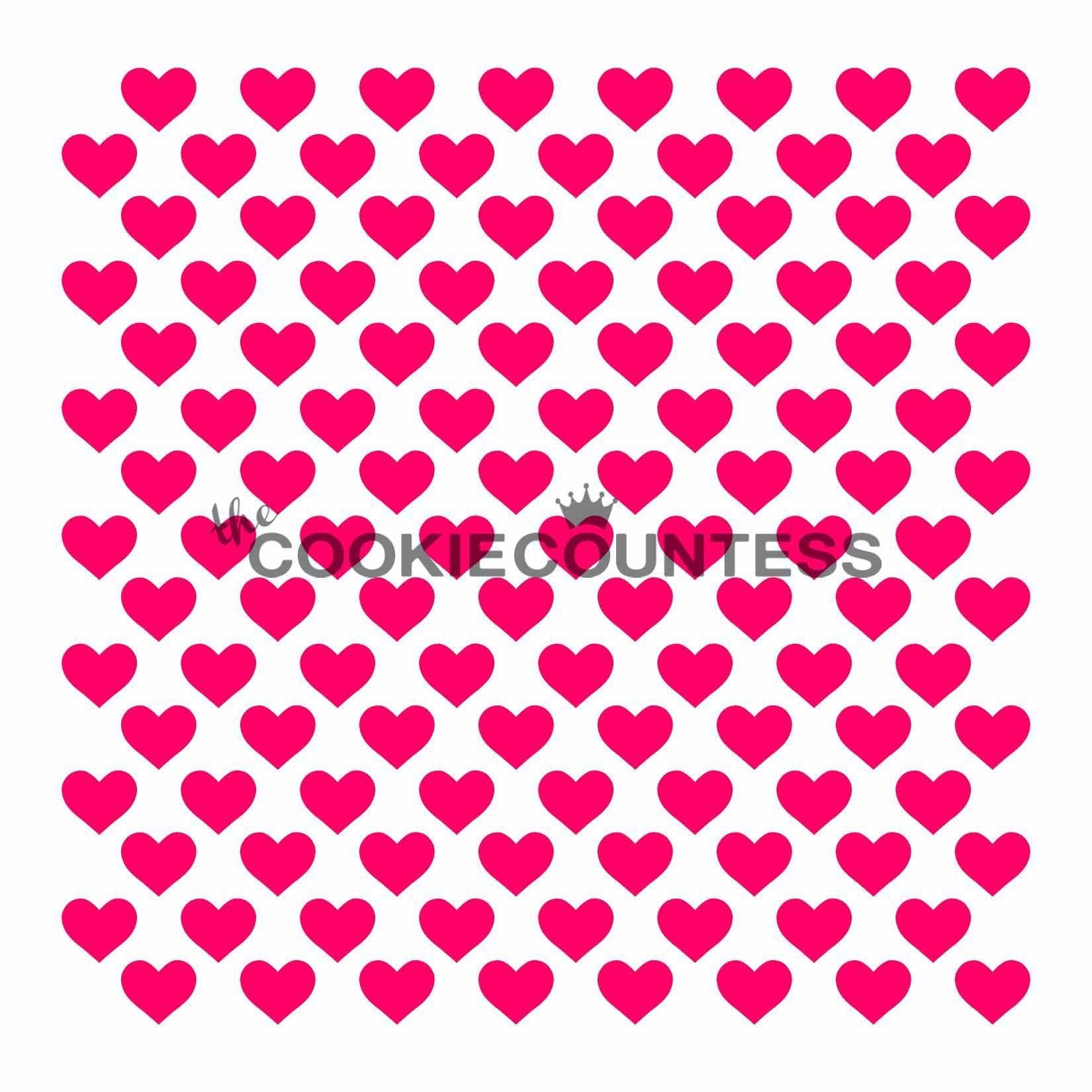 Small Hearts Stencil – The Flour Box